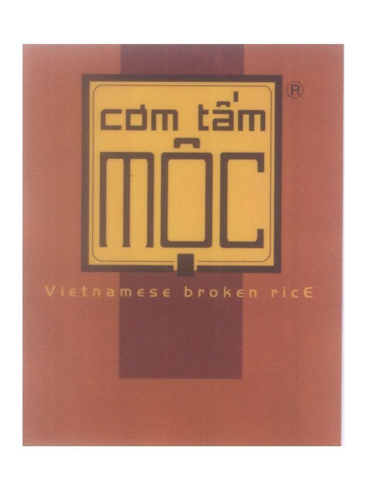 Đơn đăng ký nhãn hiệu "Cơm tấm mộc Vietnamese broken rice" số 4-2007 ...