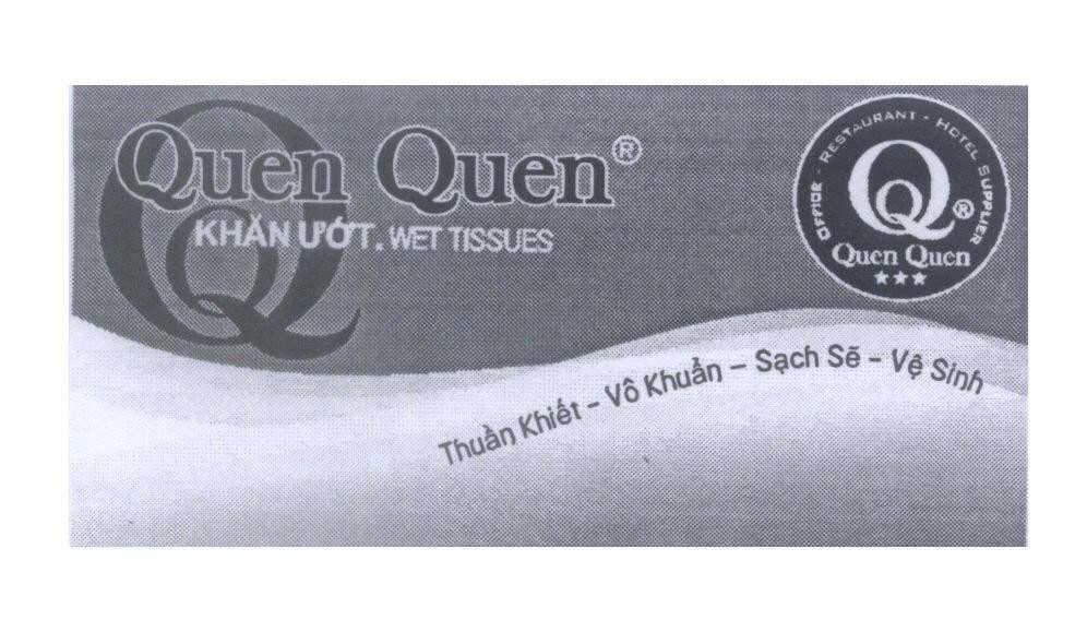 Đơn đăng ký nhãn hiệu "Q Quen Quen Khăn Ướt. WET TISSUES Thuần Khiết ...