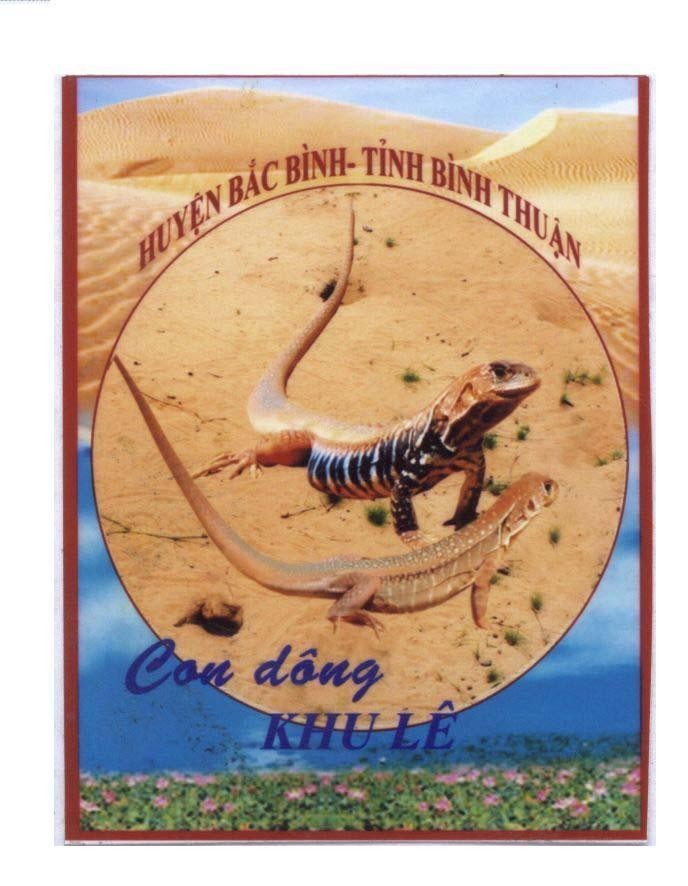 Đơn đăng ký nhãn hiệu "Con dông KHU LÊ Huyện Bắc Bình - Tỉnh Bình Thuận ...