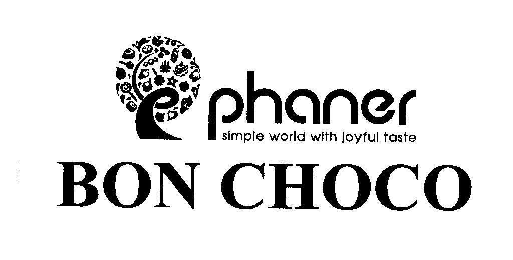 Đơn đăng ký nhãn hiệu "phaner BON CHOCO simple world with joyful taste ...