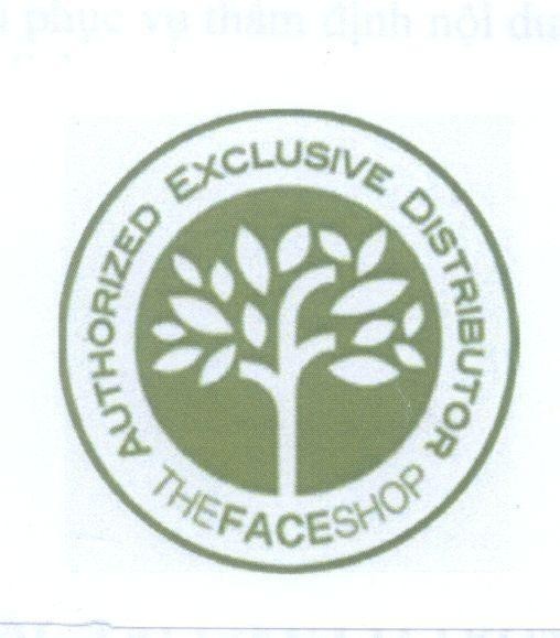 Đơn đăng ký nhãn hiệu "THEFACESHOP AUTHORIZED EXCLUSIVE DISTRIBUTOR" số ...