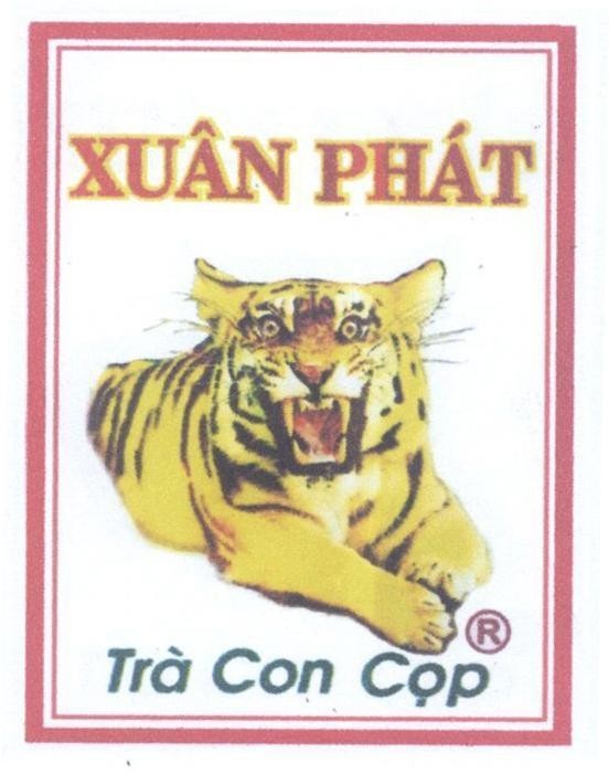 Đơn đăng ký nhãn hiệu "Xuân Phát Trà Con Cọp" số 4-2015-11016 của Hộ ...