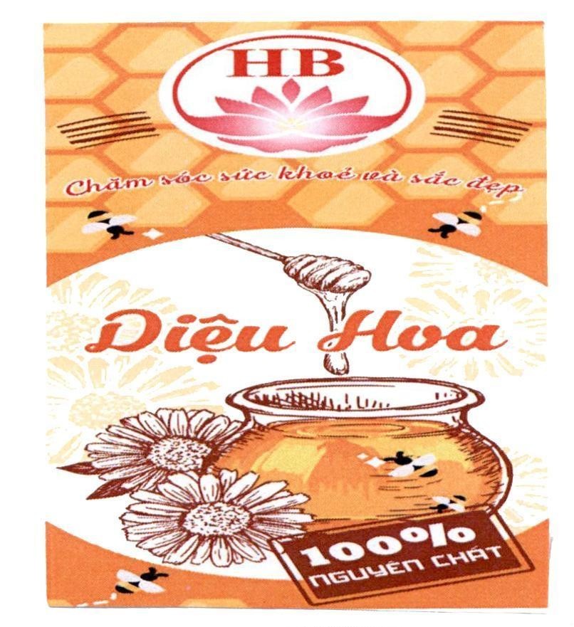 "Diệu Hoa Chăm sóc sức khỏe và sắc đẹp 100% Nguyên Chất HB" Trademark ...