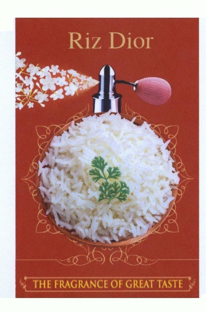 Đơn đăng ký nhãn hiệu "Riz Dior THE FRAGRANCE OF GREAT TASTE" số 4-2017 ...