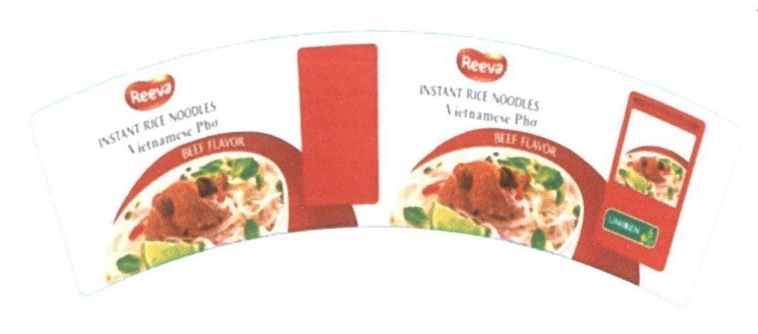 Đơn đăng ký nhãn hiệu "Reeva INSTANT RICE NOODLES Vietnamese Phở BEEF ...