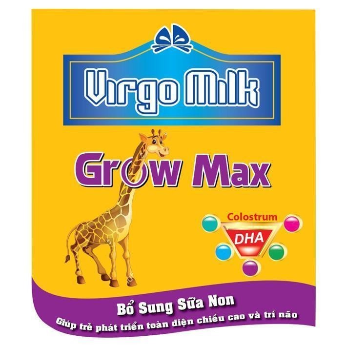 Đơn đăng ký nhãn hiệu "Virgo Milk Grow Max Bổ Sung Sữa Non Giúp trẻ ...