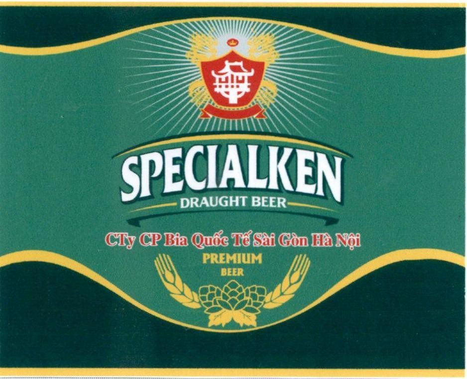 Đơn đăng ký nhãn hiệu "SPECIALKEN DRAUGHT BEER CTy CP Bia Quốc Tế Sài ...