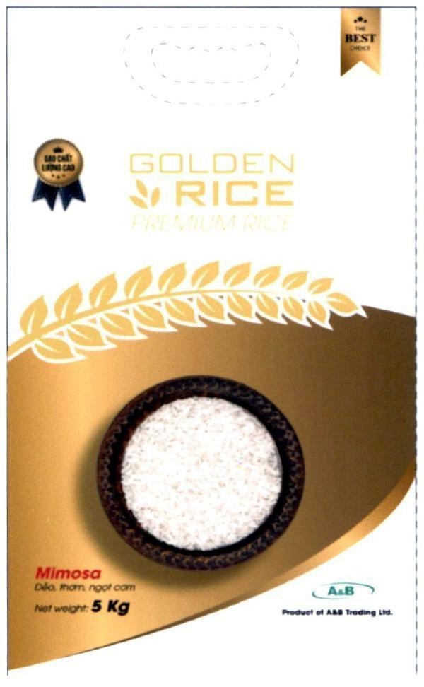"GOLDEN RICE PREMIUM RICE Mimosa Dẻo, thơm, ngọt cơm Gạo Chất Lượng Cao ...