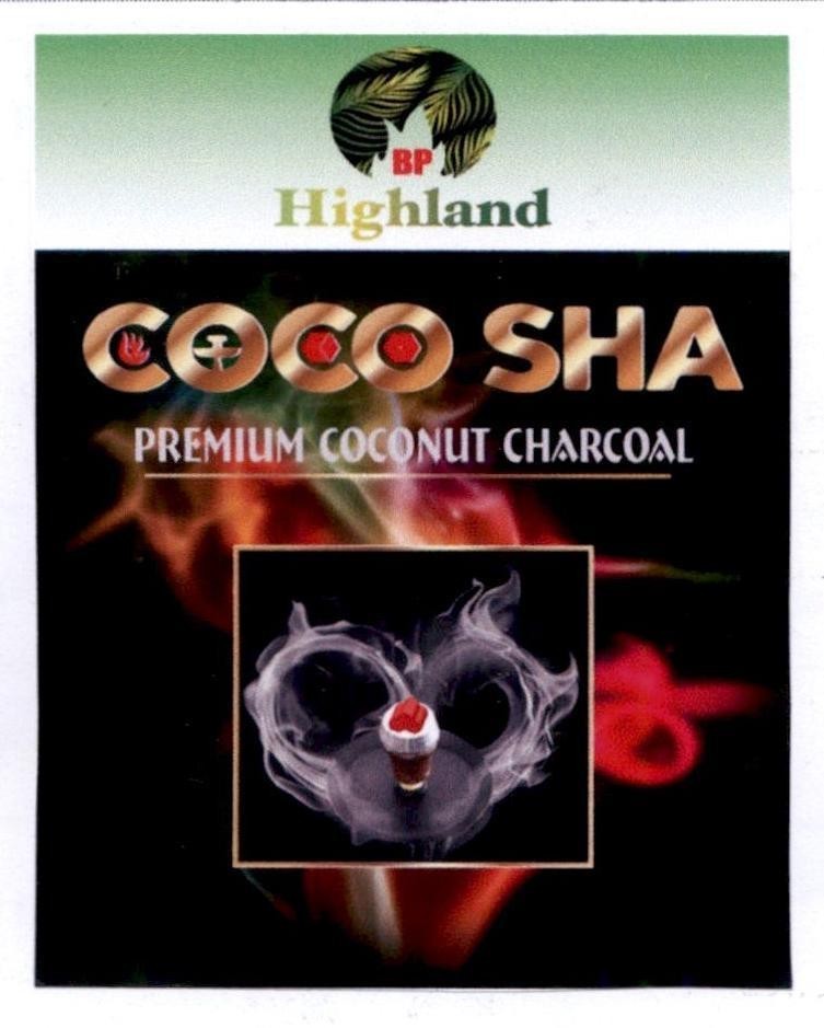 "BP Highland COCO SHA PREMIUM COCONUT CHARCOAL" Trademark application ...