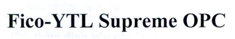 "Fico-YTL Supreme OPC" Trademark application no 4-2020-37477 of Công ty ...