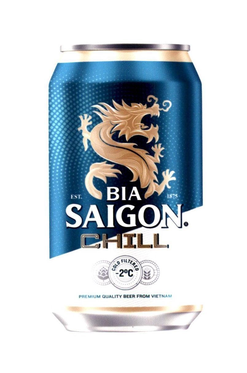 Đơn đăng ký nhãn hiệu "BIA SAIGON CHILL EST. 1875 COLD FILTERED -2oC ...