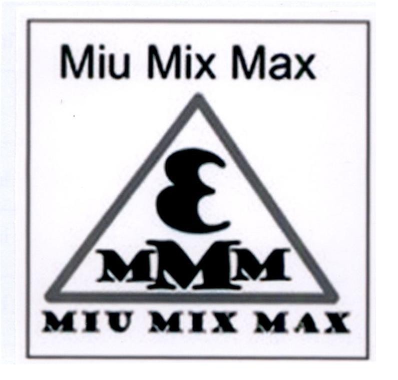"Miu Mix Max MMM 3" Trademark application no 4-2020-43764 of Công ty ...