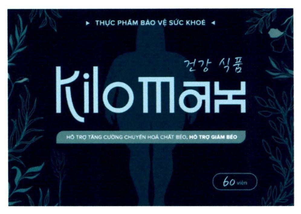 Đơn đăng ký nhãn hiệu "Kilo max . [geongang sigpum: thực phẩm chức năng] Thực Phẩm Bảo Vệ Sức ...