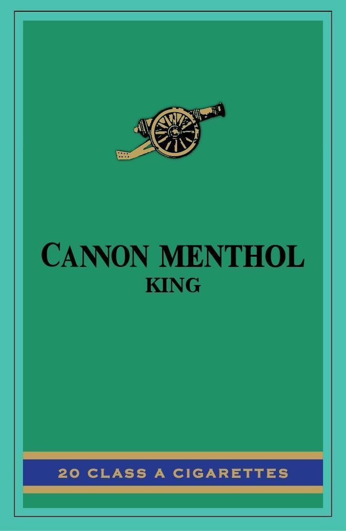 "CANNON MENTHOL KING 20 CLASS A CIGARETTES" Trademark application no 4 ...