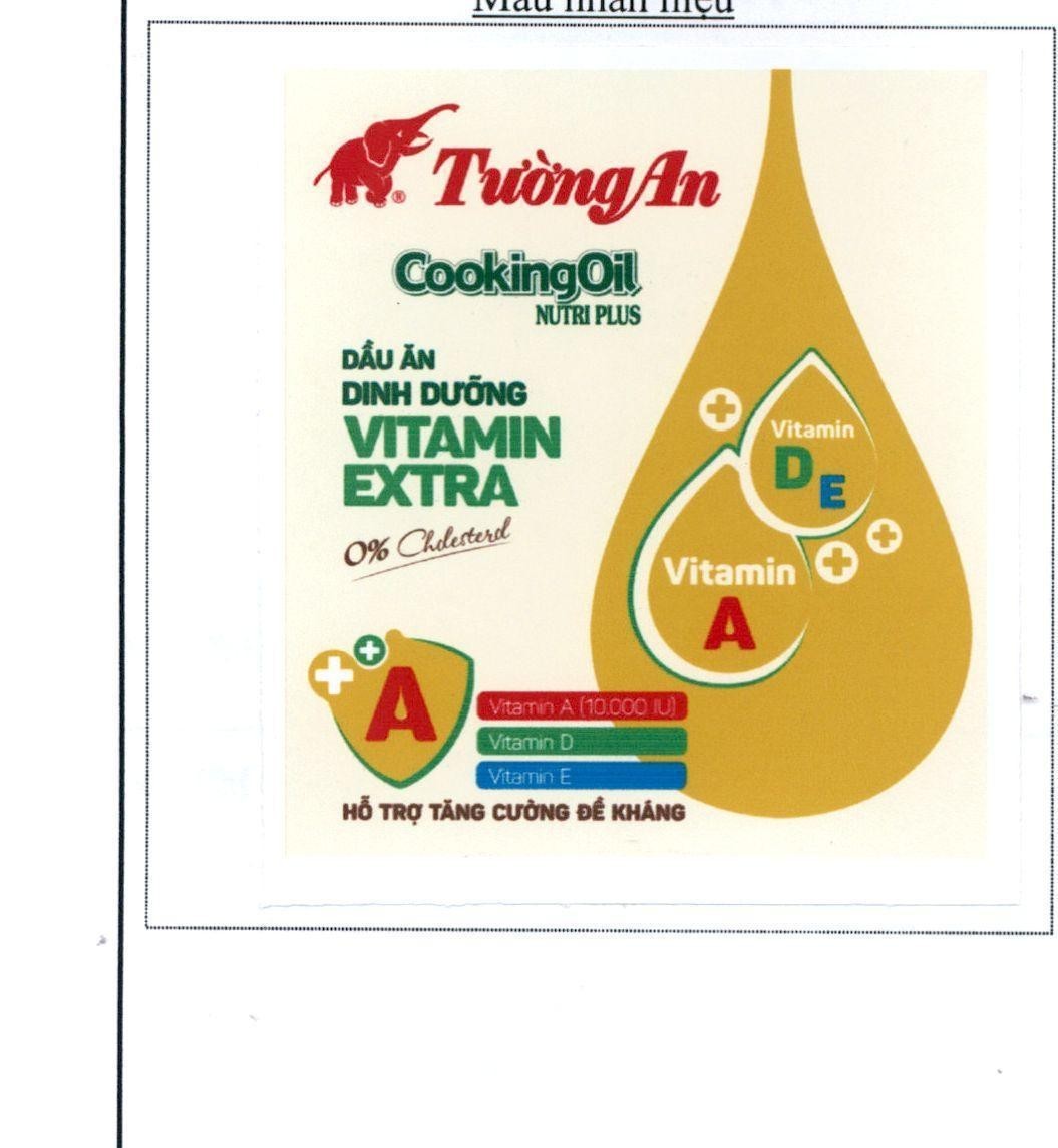 Đơn đăng ký nhãn hiệu "Tường An Cooking Oil NUTRI PLUS Dầu Thực Vật ...