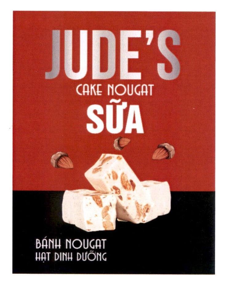 Đơn đăng ký nhãn hiệu "JUDE'S CAKE NOUGAT Sữa Bánh NOUGAT Hạt Dinh ...