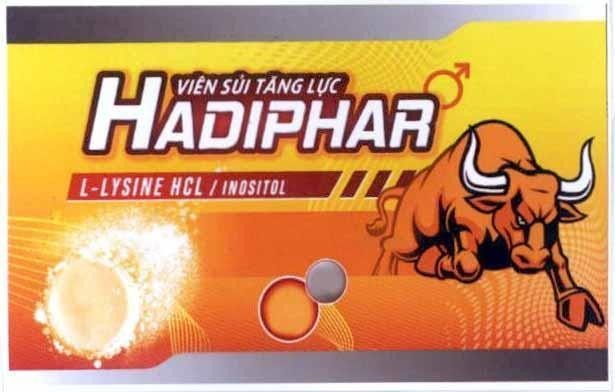 "HADIPHAR Viên Sủi Tăng Lực L-LYSINE HCL INOSITOL" Trademark ...