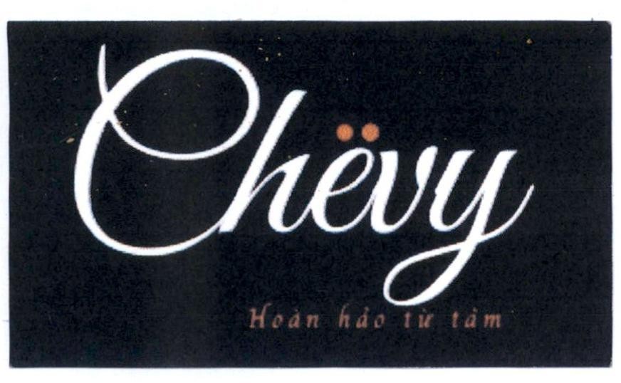 Đơn đăng ký nhãn hiệu "Chevy Hoàn hảo từ tâm" số 4-2022-03985 của Hồ ...