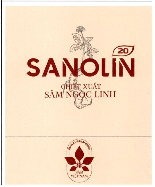 "SANOLIN 20 CHIẾT XUẤT SÂM NGỌC LINH PANAX VIETNAMENSIS SÂM VIỆT NAM ...