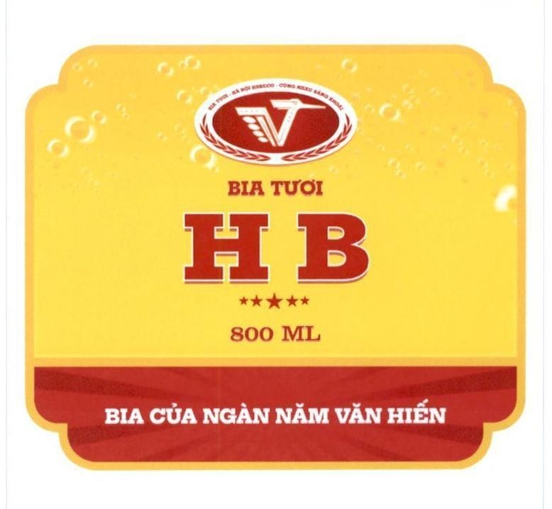 Đơn đăng ký nhãn hiệu "Bia Tươi HB Bia Tươi - Hà nội HBBECO - Cùng Nhau ...
