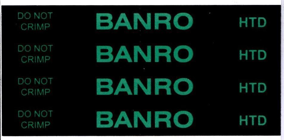 Đơn đăng ký nhãn hiệu "BANRO DO NOT CRIMP HTD BANRO DO NOT CRIMP HTD ...