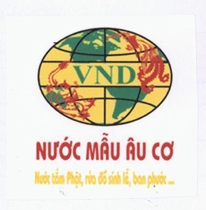 Đơn đăng ký nhãn hiệu "VND NƯỚC MẪU ÂU CƠ Nước tắm Phật, rửa đồ sính lễ ...