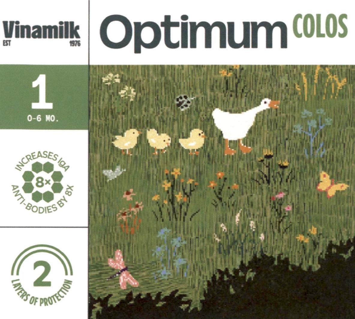 Đơn đăng ký nhãn hiệu "Optimum COLOS Vinamilk EST 1976 1 0-6 MO ...