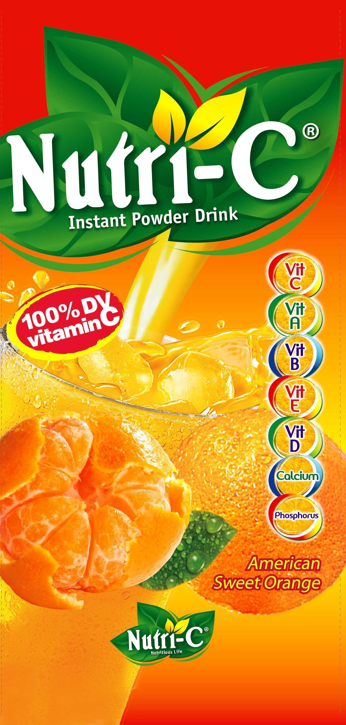 Đơn đăng ký nhãn hiệu "Nutri-C Instant Powder Drink 100% DV vitamin C ...